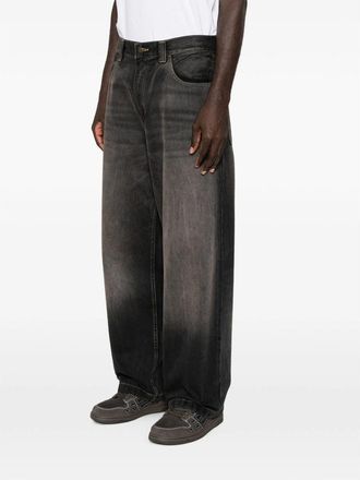 Carhartt Work in Progress Straight-Leg Black Denim Jeans - Black