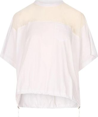 Meimeij Femme, Tops, Blanc, Taille: 40 FR T-shirt