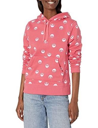 Amazon Essentials Disney | Marvel | Star Wars | Princess Sweat-shirts à capuche en polaire (grandes tailles disponibles) Femme, Rose Star Wars Rebel, 3XL Grande taille