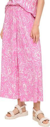 s.Oliver Plissierte Wide-Leg-Hose mit Elastikbund