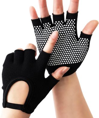 Generico Anti-Slip-Yoga-Handschuhe, Finger, 1 Paar Yoga-Handschuhe f&uuml;r Frauen, Anti-Slip f&uuml;r Damen, Sporthandschuhe f&uuml;r Barb