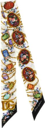 Dolce & Gabbana Femme, Accessoires, Multicolore, Taille: ONE Size Fiorellini Silk Twill Bandeau