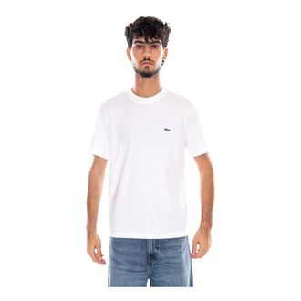 Lacoste Baumwoll-T-Shirt - - Tops - Herren - Wei&szlig; - L