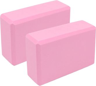 Generico Yoga-Block - 2 x geteilter Dehnblock - Trimmer f&uuml;r Liege, Balance der Liege, rutschfestes Trainingswerkzeug f&uuml;r Yoga-Anf&auml;nger, Hot Stand