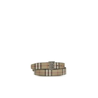 Burberry Homme, Accessoires, Beige, Taille: ONE Size Monogram Motif Leather Belt