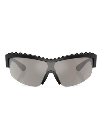 Swarovski lunettes de soleil &agrave; monture pilote orn&eacute;e de cristal - Noir