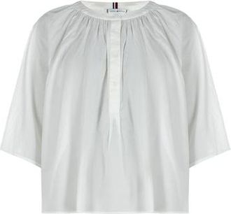 Tommy Hilfiger Baumwollbluse in Weiß