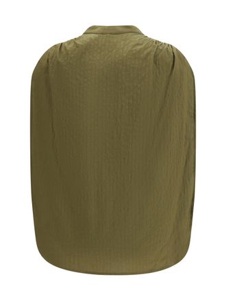 Darkpark Womens Blouse Tracy Olive Modal Shirt
