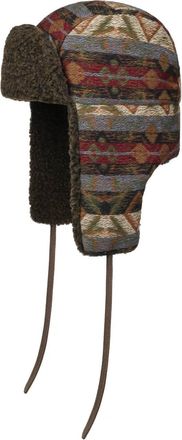 Stetson Fliegerm&uuml;tze Jacquard Bomber Herren Winter blau-rot L (58-59 cm)