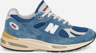 New Balance Made in UK 991v2 Vintage Sports Sneakers Bluesteel / Poseidon / Harbor Mist