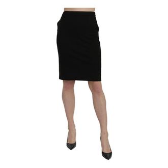 Gianfranco Ferre Schwarzer High Waist Bleistiftrock - - Skirts - Damen - Schwarzk - XS