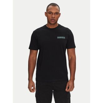 Napapijri T-Shirt S-Vignoni NP0A4ILX Schwarz Regular Fit