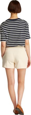 Tommy Hilfiger Damen Sweatshorts aus Baumwolle, Beige (Calico), M