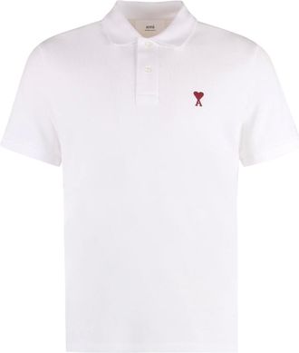 Ami Femme, Tops, Blanc, Taille: 38 FR De Coeur Polo