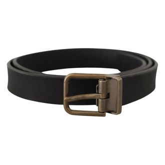 Dolce & Gabbana Eleganter schwarzer Lederg&uuml;rtel Vintage - - Accessories - Herren - Schwarzk - ONE SIZE