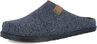Inblu Homme Pantofole Uomo Ecofriends Con Plantare in Vera Pelle Imbottito Estraibile Chausson, Avio, 40 EU