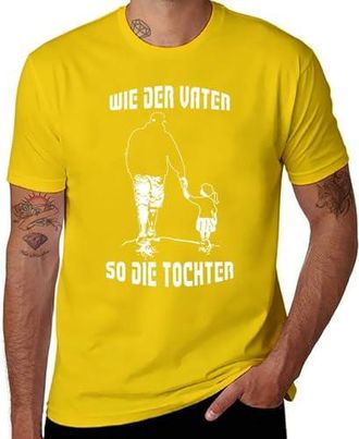 Generic T-shirt Wie Der Vater So Die Tochter M&auml;nner und Herren | Freundschaft Papa Kind Vatertag Familie, Style jaune, XL