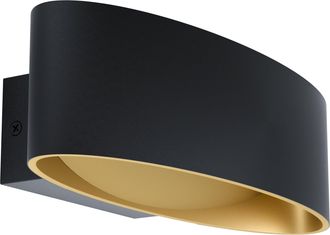 Eglo LED Wandlampe Maccacari, 1 flammige Wandleuchte, Minimalismus, Wandstrahler innen aus Aluminium, Stahl und Kunststoff, Wohnzimmerlampe, Flurlampe in S