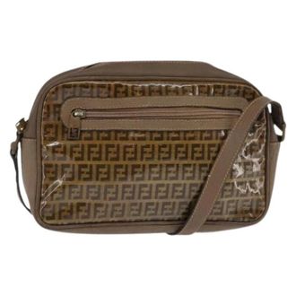 Fendi Sac bandouli&egrave;re en toile Pre-owned - Femme - Pre-owned - Beige - Taille: ONE Size
