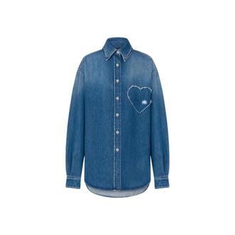 Moschino Damen, Blusen & Hemden, Blau, XSGr&ouml;&szlig;e
