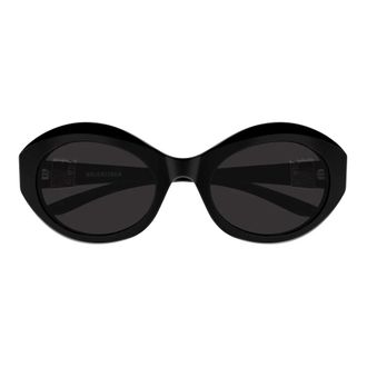 Balenciaga Oversize Oval Sonnenbrille - - Accessories - Damen - Schwarzk - ONE SIZE