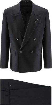 Lardini Zweireihiger Anzug - - Suits - Herren - Schwarzk - L