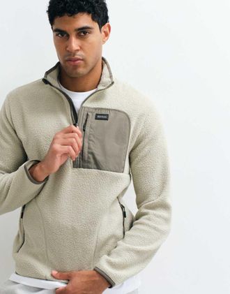 Regatta Frankie Borg Half-Zip leichtes Fleece in Abbeystone Smokey Olive-Neutral
