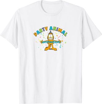 Garfield Birthday Party Animal Celebration Big Chest Poster T-Shirt
