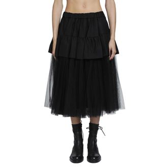 Comme Des Gar&ccedil;ons Tiered Gathered Midi Skirt