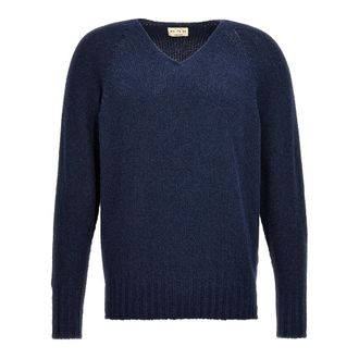 Maryya V-Ausschnitt Pullover - - Knitwear - Herren - Blau - M