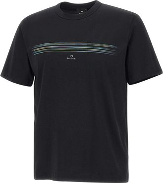 Paul Smith Homme, Tops, Noir, Taille: L Casual Fit Stripes T-shirt