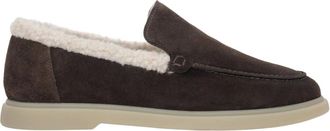 Estro & Luminara Femme, Chaussures, Brun, Taille: 40 EU Mocassins dhiver en velours avec doublure en fausse fourrure