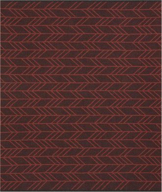 Villeroy & Boch weiches Fransenplaid Nexus Ember I dunkelrotes Plaid in 140x170 cm I Wohndecke mit kurzen Fransen aus 100% Wolle I Sofa-Decke mit grafischem Muster I 