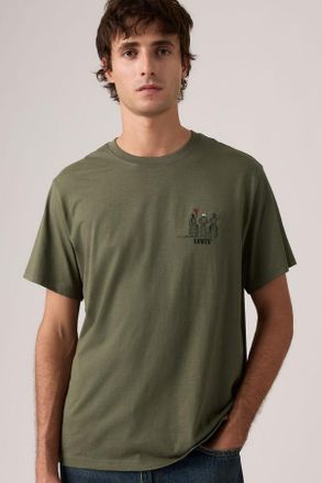 Levi's T Shirt Relaxed - Homme - Vert / Chaps Kambaba - L