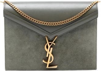 Saint Laurent sac porté épaule Cassandra Clasp (2019) - Gris