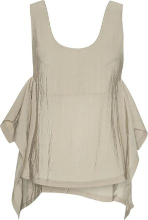 Henrik Vibskov blouse asymétrique à volants - Tons neutres