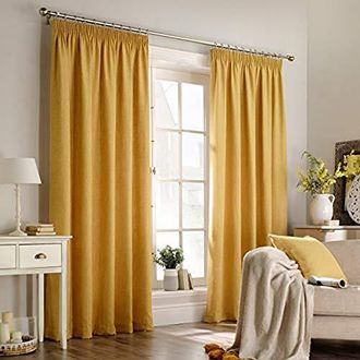 furn. Furn Harrison 168X137 PPT CURT Ochre, Polyester, Ockergelb, 66x54 (168x137cm)
