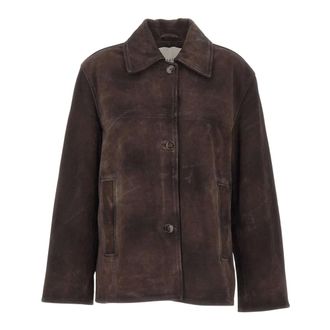 Birgitte Herskind Manon Suede Jacket - Femme - Vestes - Brun - Taille: 40 FR