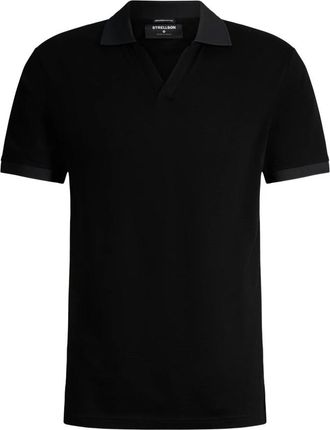 Strellson Homme, Tops, Noir, Taille: 2XL Polo avec Texture Fine C&ocirc;tes