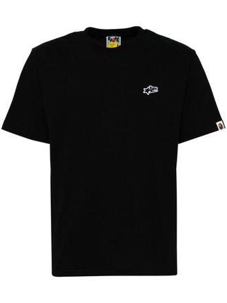 A Bathing Ape t-shirt à logo appliqué - Noir
