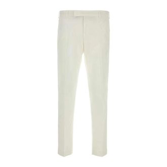 Pantaloni Torino Wei&szlig;e Stretch-Baumwoll-Slim-Fit-Hose - - Trousers - Herren - Wei&szlig; - S