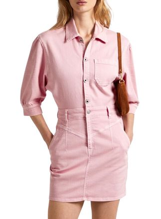 Pepe Jeans London Damen Gracie Kleid, Pink (Pink), XL