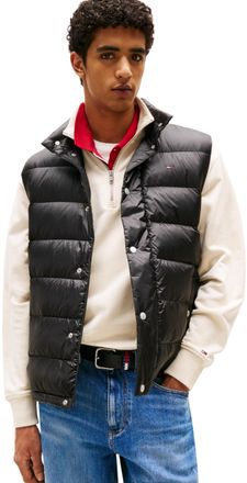 Tommy Jeans Herren Weste, Schwarz (Schwarz), L