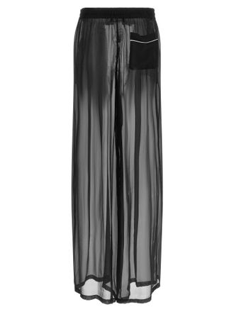 Dolce & Gabbana Womens Black Silk Casual Pants