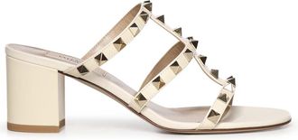 Valentino Garavani Femme, Chaussures, Beige, Taille: 39 EU Rockstud Heeled Mule