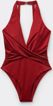 Calzedonia Badeanzug Shiny Satin Rot