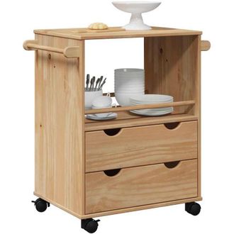 vidaXL K&uuml;chenwagen otta 59x45x80 cm Massivholz Kiefer - Vidaxl