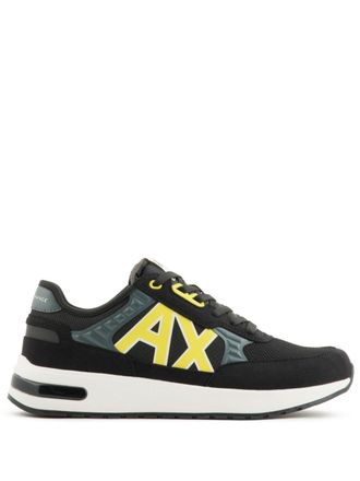 A|X Armani Exchange baskets &agrave; logo imprim&eacute; - Noir