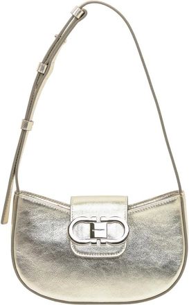 Ferragamo Femme, Sacs, Gris, Taille: ONE Size Sac bandouli&egrave;re Gabry