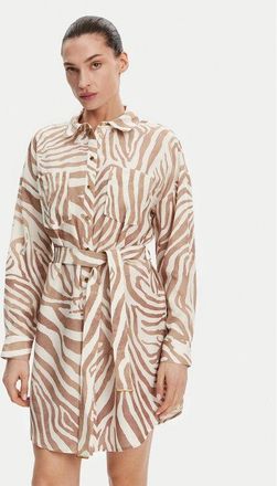 Guess Hemdkleid 5GGK41 7314A Beige Regular Fit